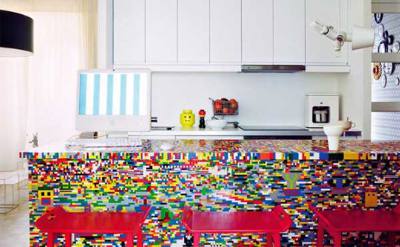 Meja Dapur Unik Dari Lego