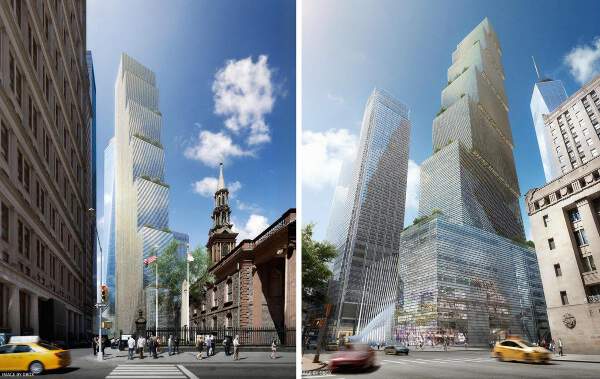 Desain Gedung 2 WTC New York, Diubah
