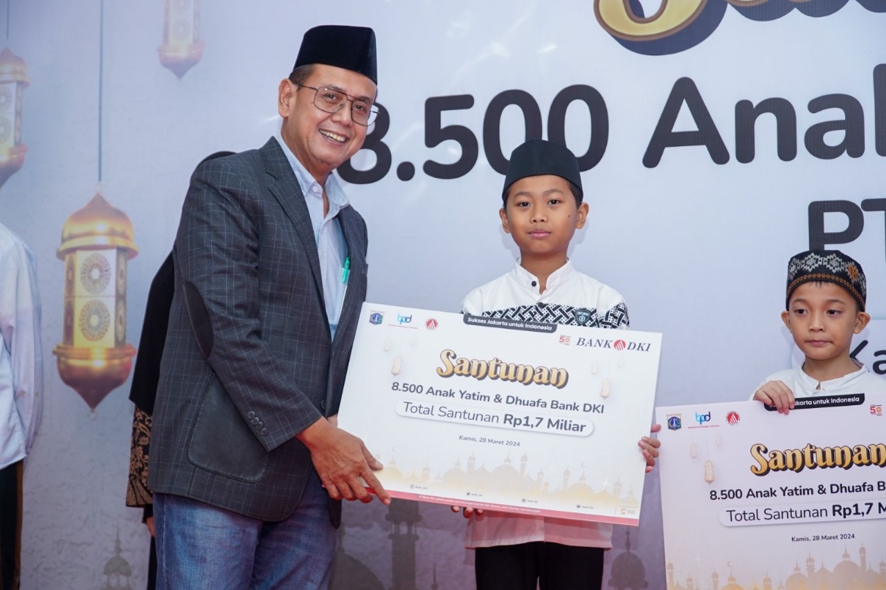 Bank DKI Santuni 8.500 Anak Yatim dan Dhuafa Rp1,7 Miliar